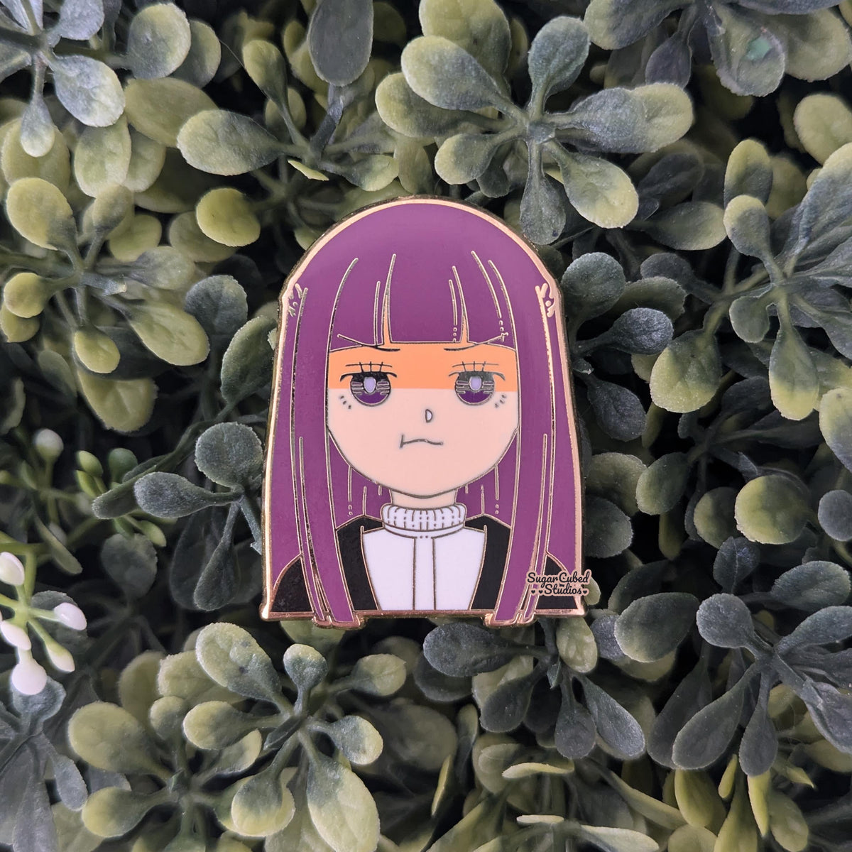 Expressions of Fern, Pout, Enamel Pin – Sugar [Cubed]³ Studios