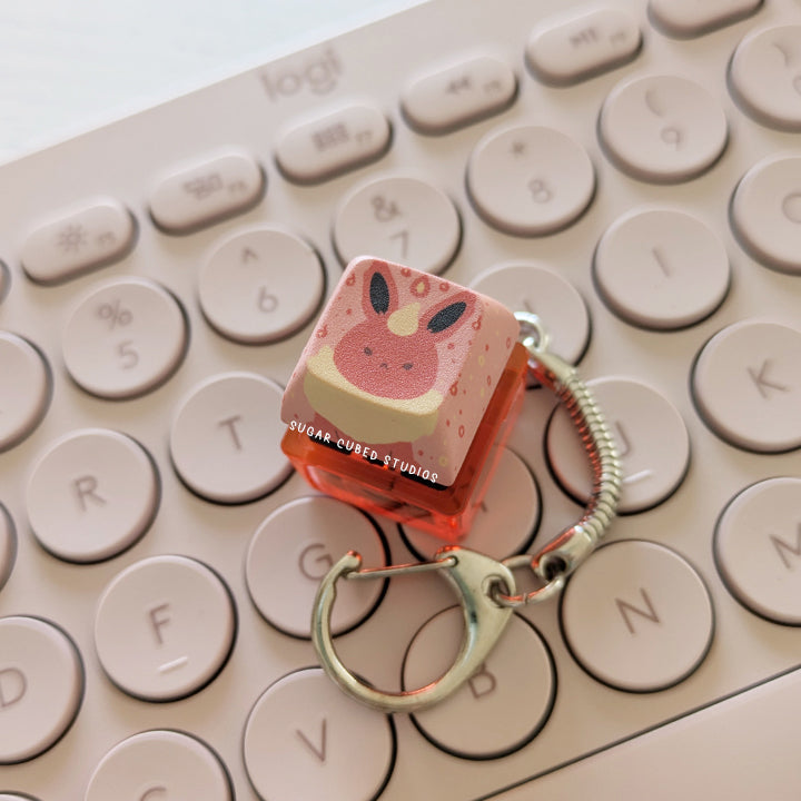 Flare #136 - Fidget Keycap Keychain – Sugar [Cubed]³ Studios