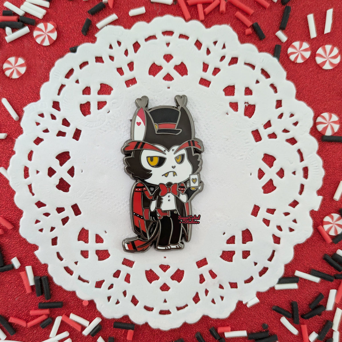 Husk - Hazbin Enamel Pin – Sugar [Cubed]³ Studios