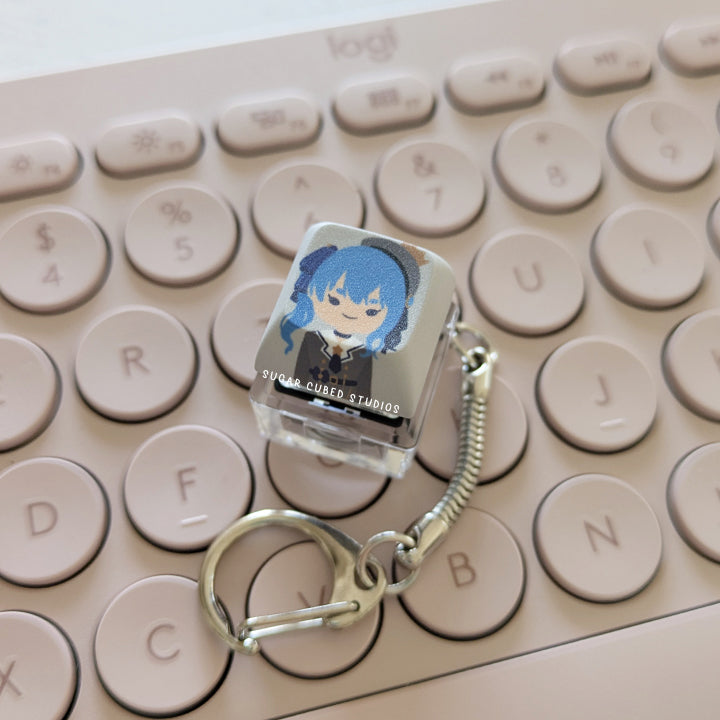 Hoshimachi Suisei - Fidget Keycap Keychain – Sugar [Cubed]³ Studios